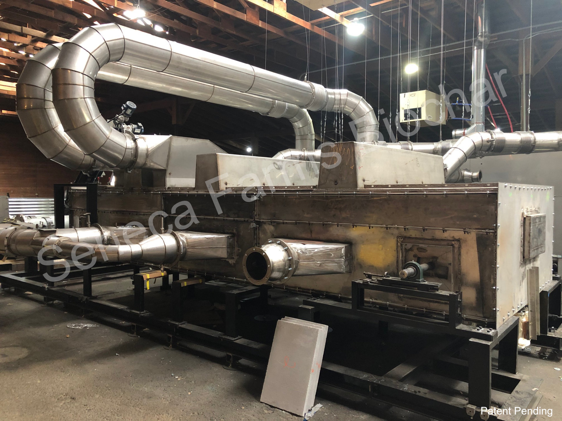 Large scale biochar production